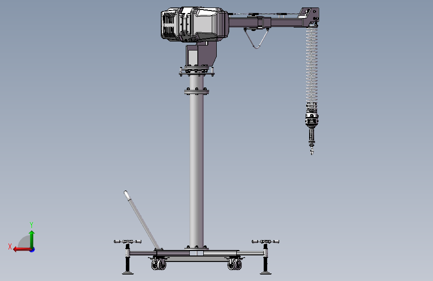 80kg移动式智能提升机折臂吊制作图图纸下载_机械设备图纸_自动化设备图纸 - 宏图网
