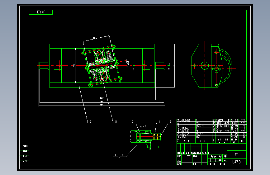 U47抓斗图图纸CAD图图纸下载_机械设备图纸_非标设备图纸 - 宏图网