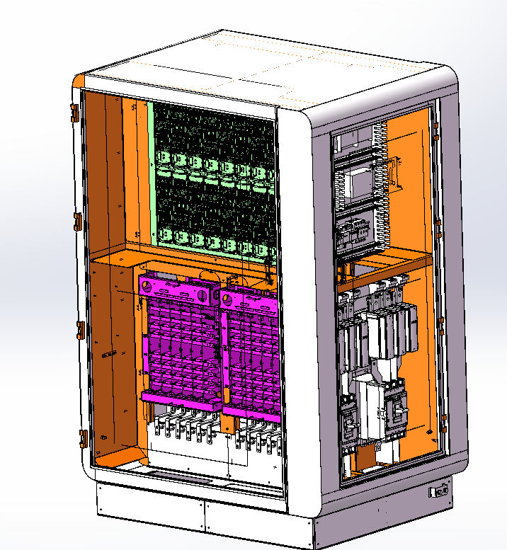 480KW充电桩智能分配主柜图纸下载_机械设备图纸_自动化设备图纸 - 宏图网