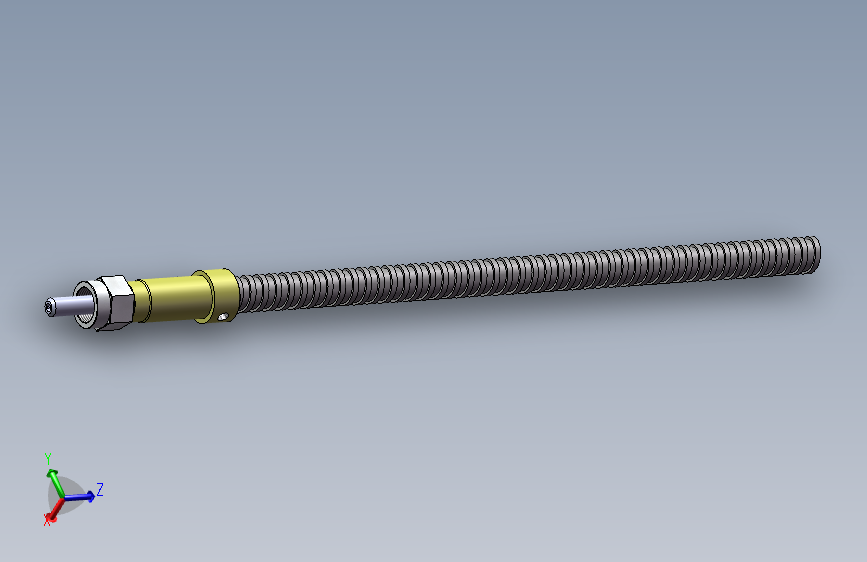 SMA-905光纤接头三维SW模型图纸下载_零部件模型图纸_管道附件图纸 - 宏图网