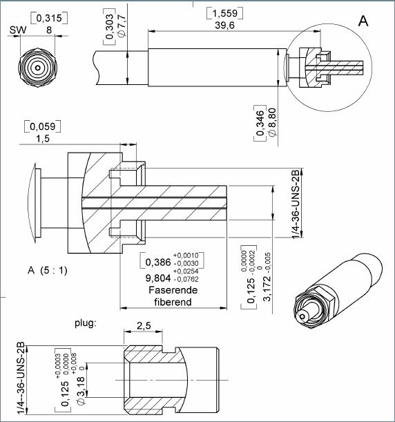 SMA-905光纤接头三维SW模型图纸下载_零部件模型图纸_管道附件图纸 - 宏图网