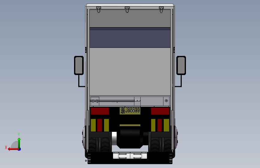厢式货车配升降尾板系统三维SW模型图纸下载_交通运输图纸_其他图纸 - 宏图网