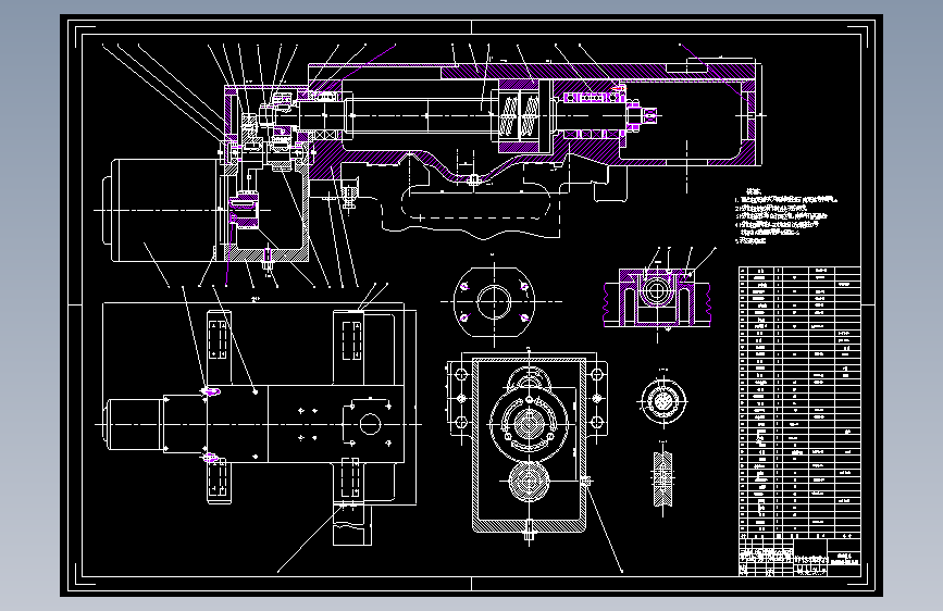 C616车床的横向伺服进给单元改造【5张CAD图纸+说明书】图纸下载_机械设备图纸_加工机械图纸 - 宏图网