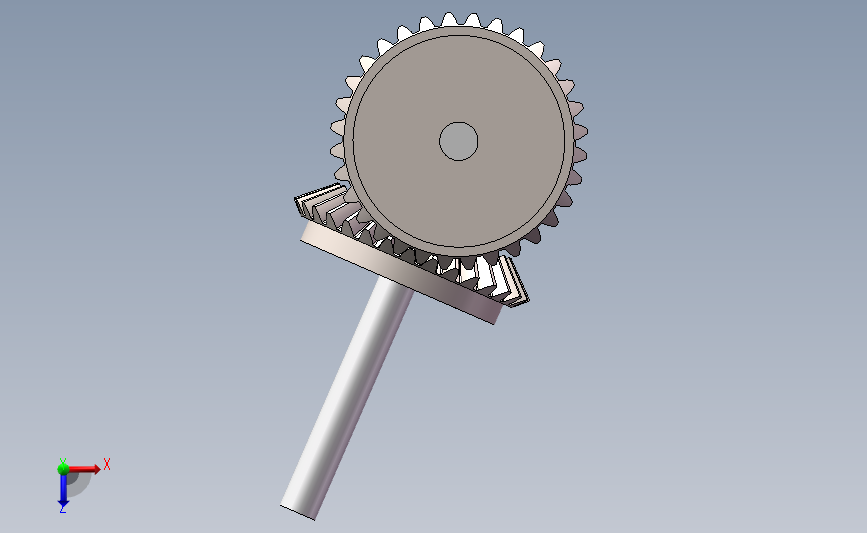 锥齿轮啮合传动图纸下载_零部件模型图纸_传动部件图纸 - 宏图网