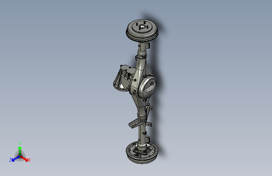 四轮车汽车轿车后桥制动刹车盘总成图纸下载_交通运输图纸_其他图纸 - 宏图网