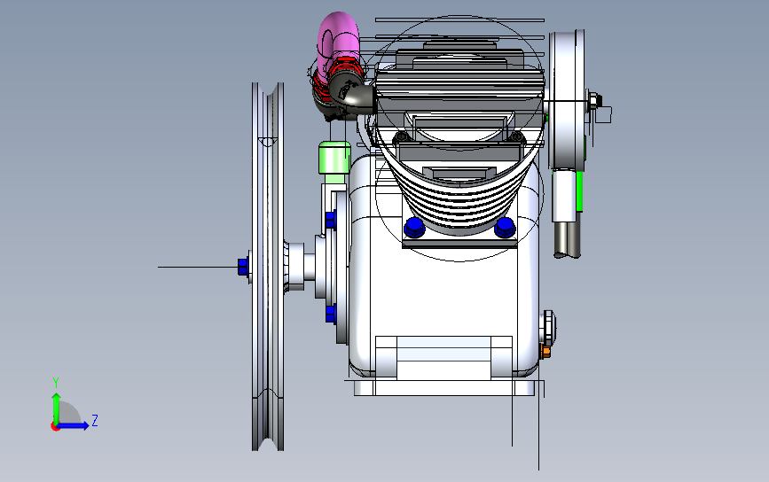 空气压缩机图纸下载_机械设备图纸_通用设备图纸 - 宏图网
