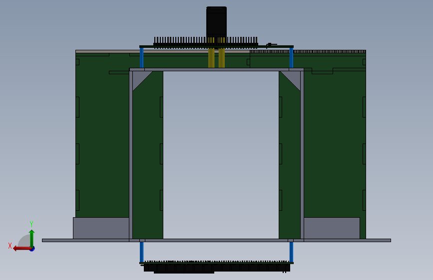 苍蝇养殖计数器的齿轮齿条门图纸下载_电子电工图纸_电器设备及元件图纸 - 宏图网